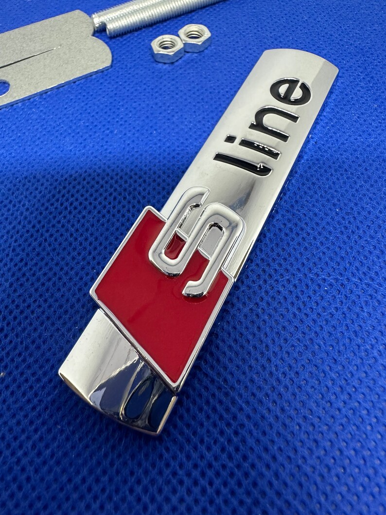 S Line Logo Black Chrome Grille Emblem - Etsy