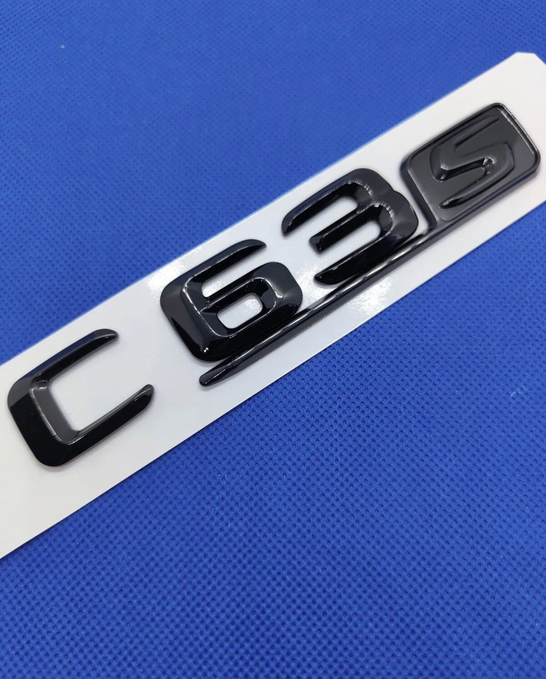 Logo C63s Stickers Sticker Emblem Shiny Black Glossy Black 3d - Etsy
