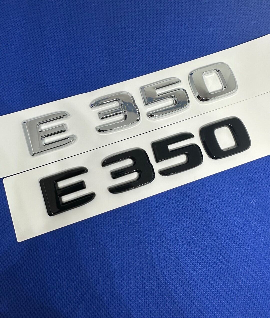 Logo E350 Stickers Sticker Emblem Chrome or Glossy Black Badge - Etsy