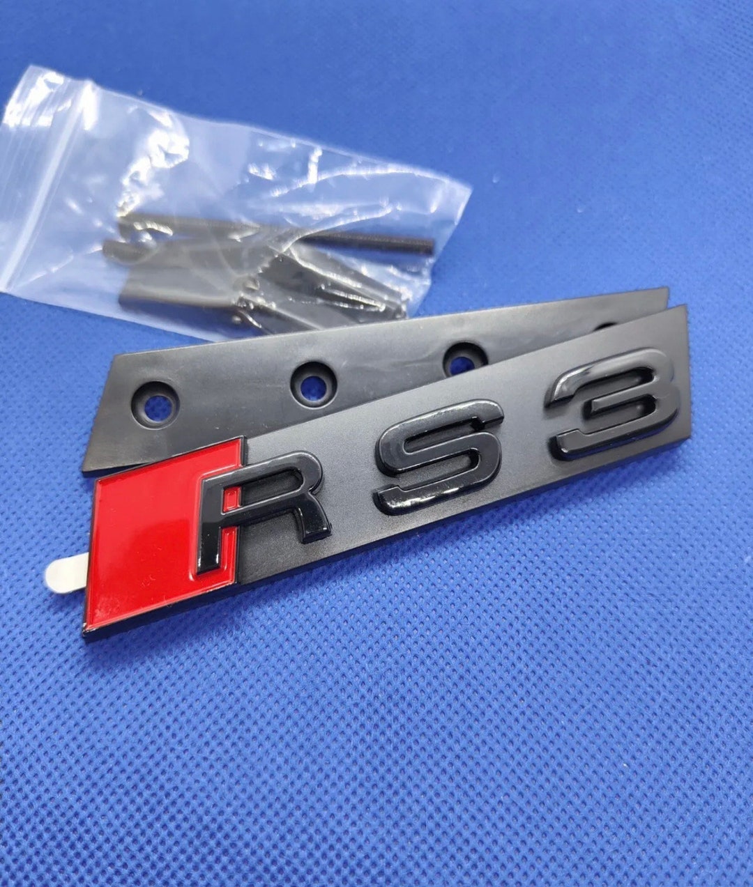 Logo Emblem RS3 Front Grille Gloss Black A3 S3 RS3 - Etsy