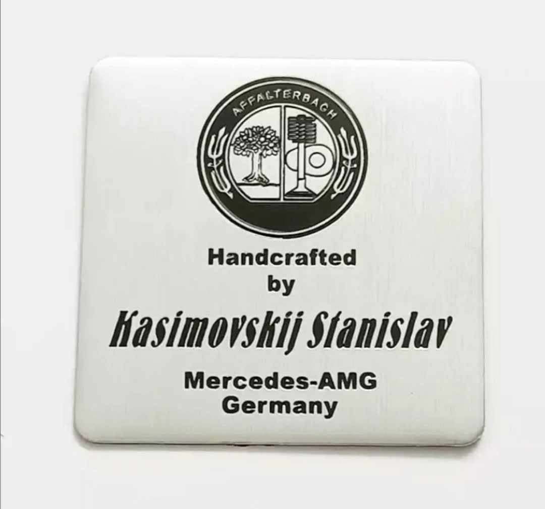 Affalterbach Amg Logo for Engine Signed by Kasimovskij Stanislav - Etsy