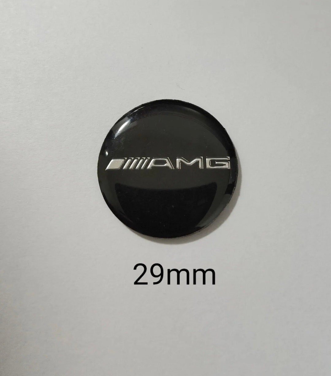 Black AMG Central Multimedia Emblem Logo 29mm Mercedes - Etsy