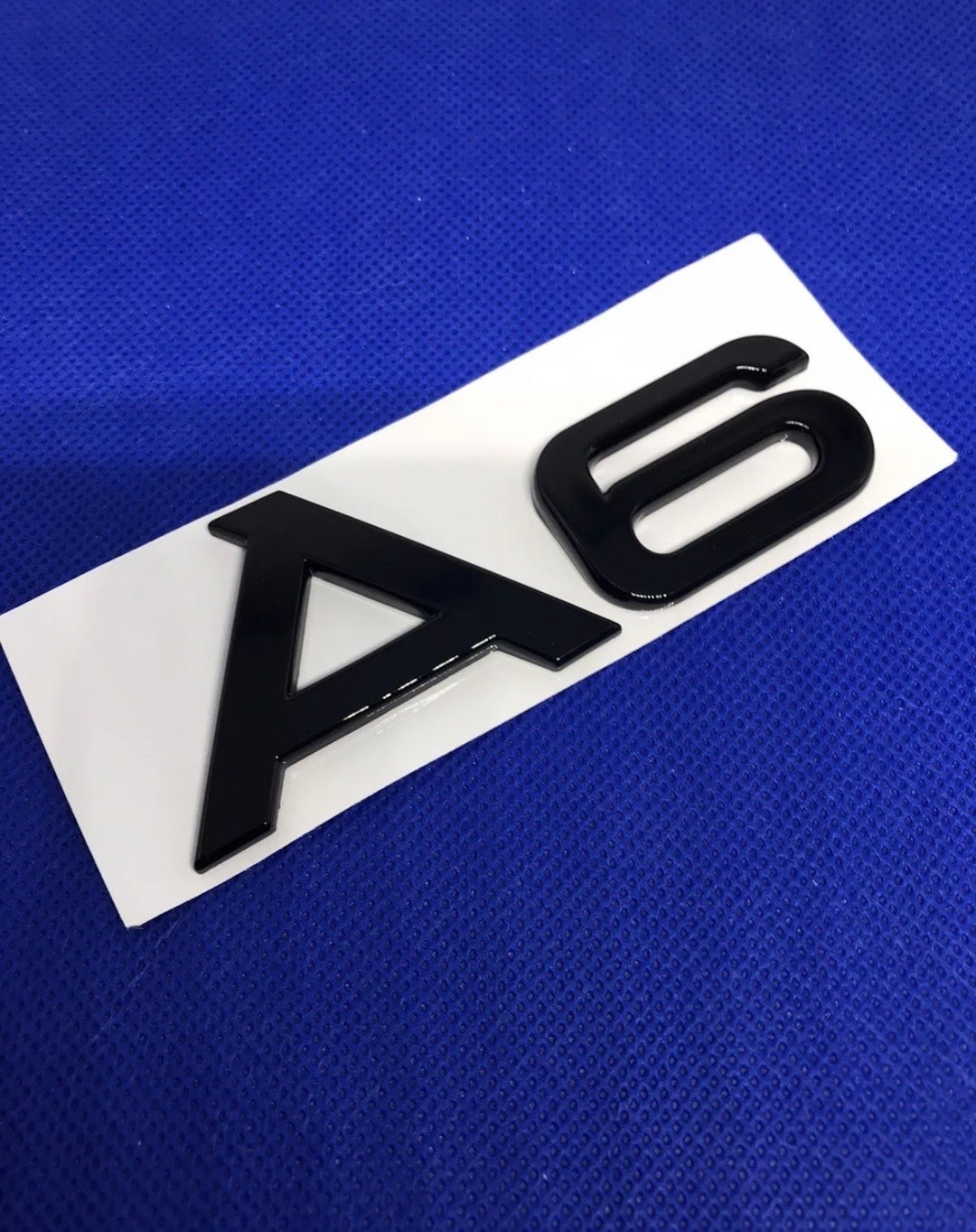 Logo A6 Stickers Sticker Emblem Glossy Black Glossy Black - Etsy