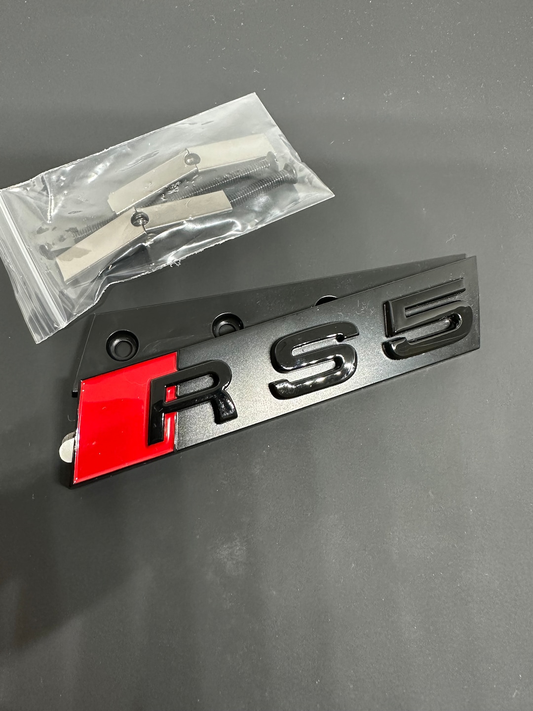 Logo Emblem RS5 Front Grille Gloss Black A5 S5 RS5 - Etsy