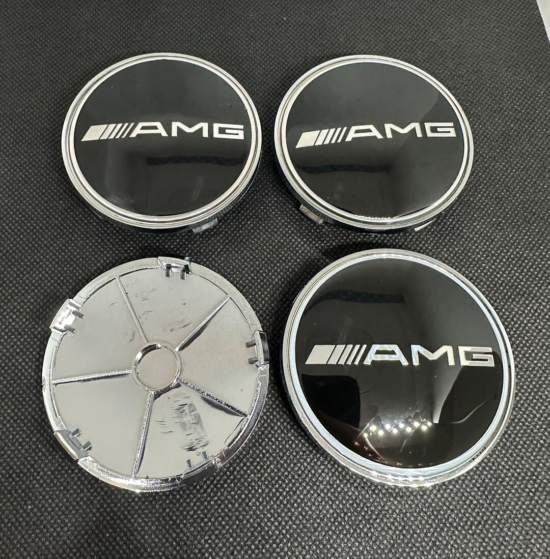 4 Hub Caps Mercedes AMG Logo Wheel Center Rim 68mm - Etsy