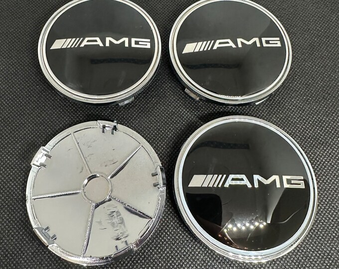 4 Hub Caps Mercedes AMG Logo Wheel Center Rim 68mm - Etsy