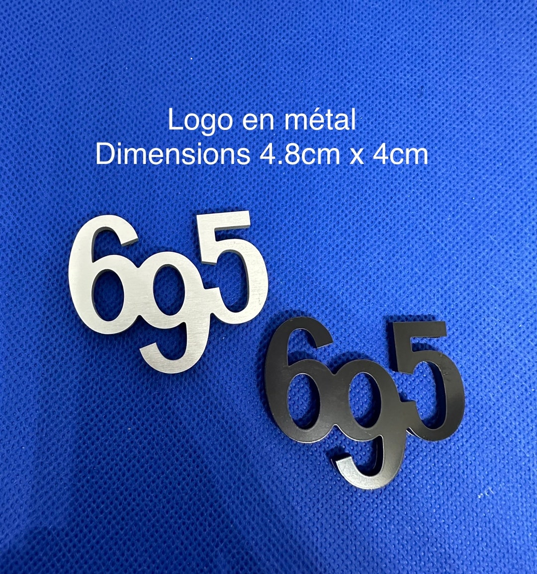 Logo 695 Metal Sticker With 3d Effect Abarth New - Etsy