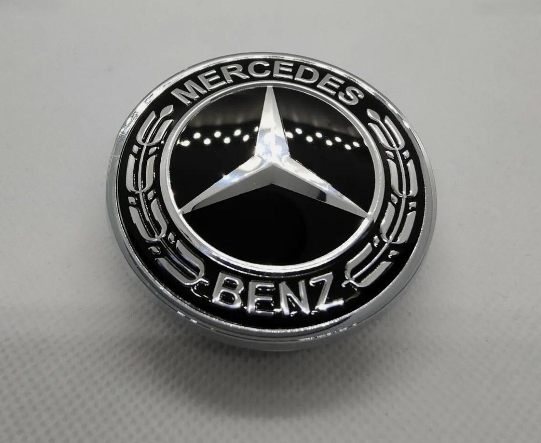Mercedes Black Hood Logo 57mm Emblem CLASS C E CLK S - Etsy