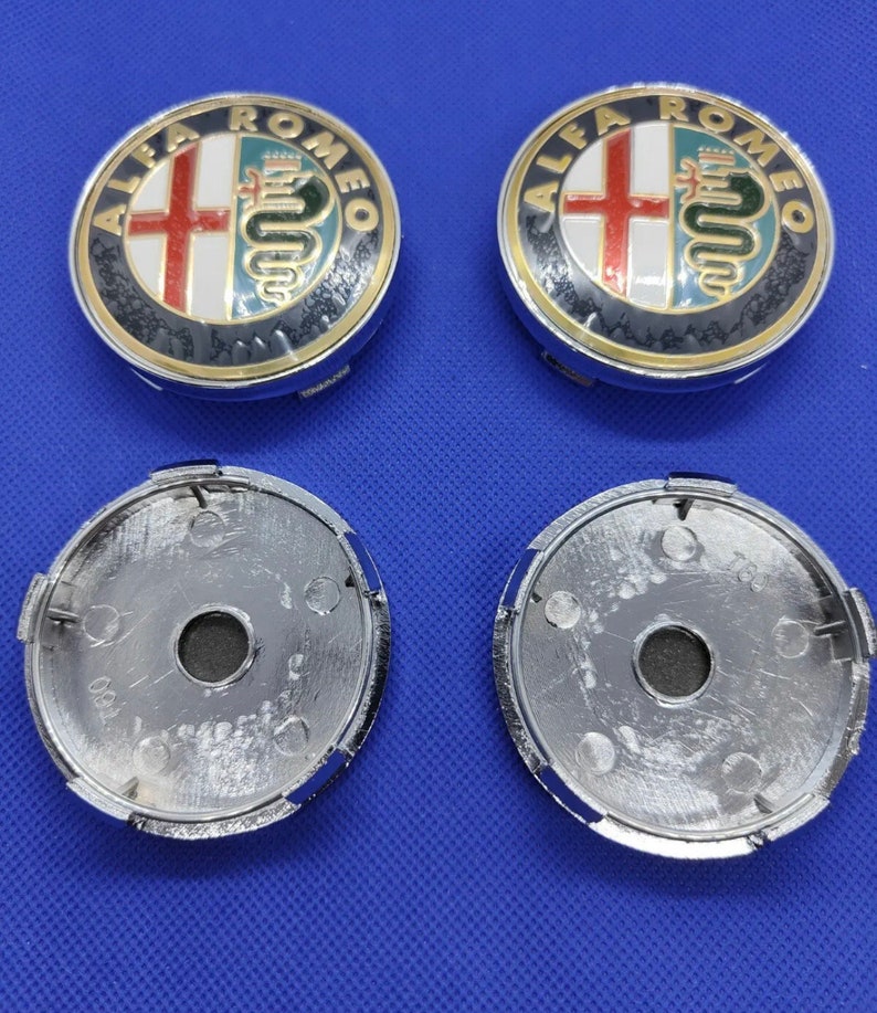 4 Hub Covers Logo Alfa Romeo Gold Rim Wheel Center 60mm - Etsy