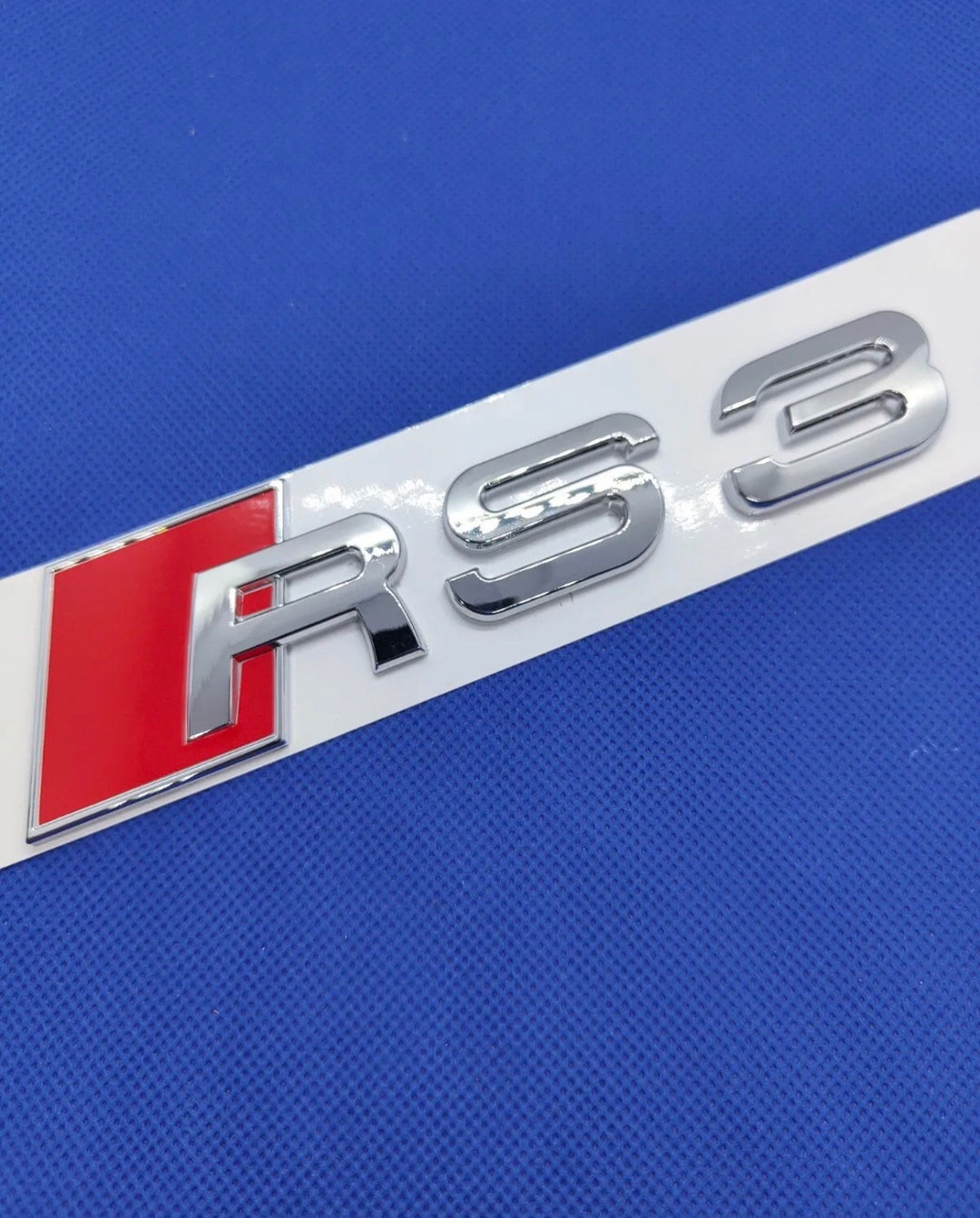 RS3 Logo Badge Emblem Chrome Rear Tailgate Sticker - Etsy