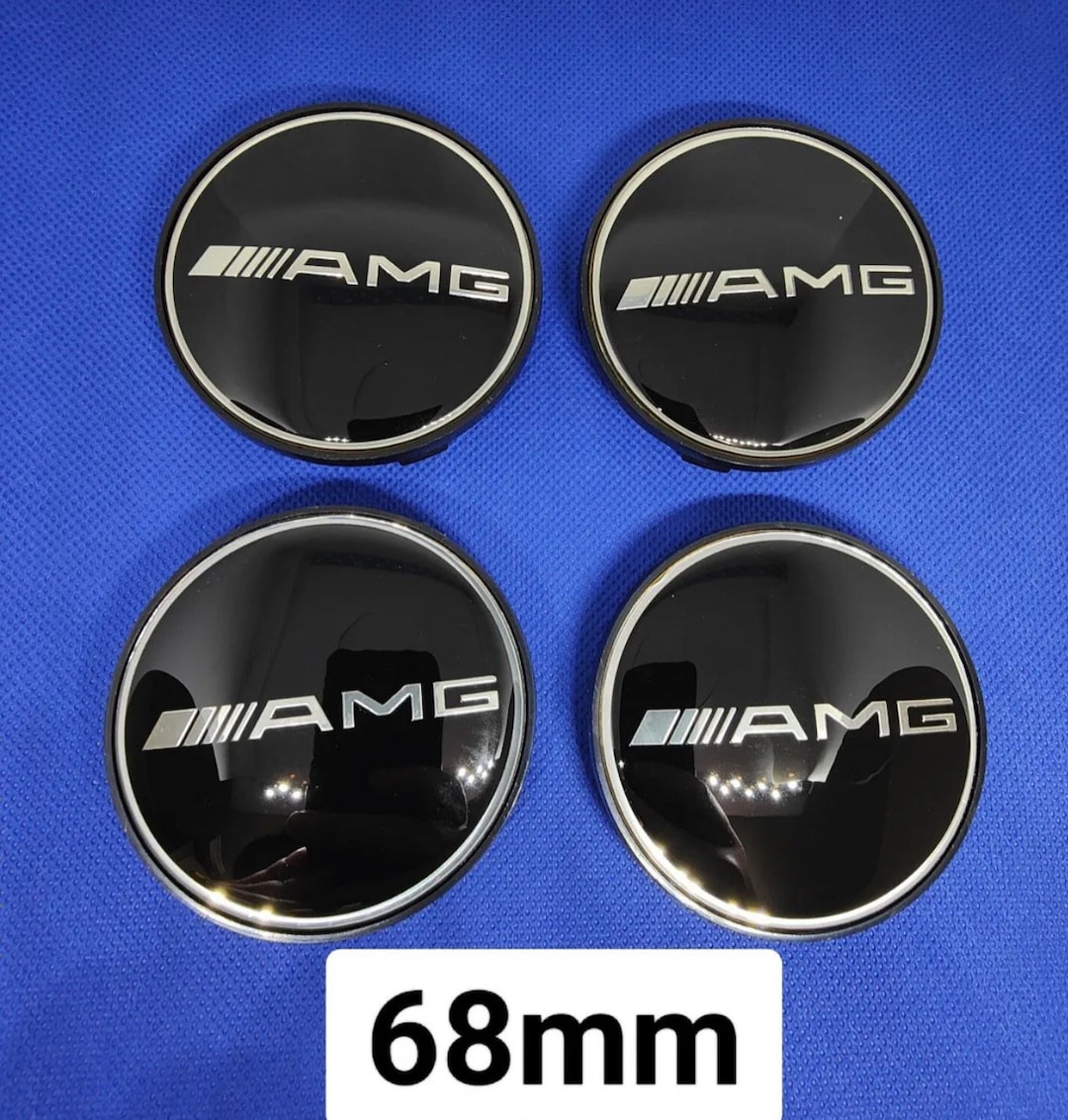 4 Caches Moyeu logo Mercedes AMG Jante Centre De Roue black 68mm - Etsy ...