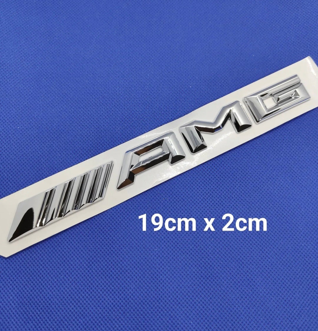 1 Logo AMG Mercedes Chrome ABS 3D Sticker - Etsy
