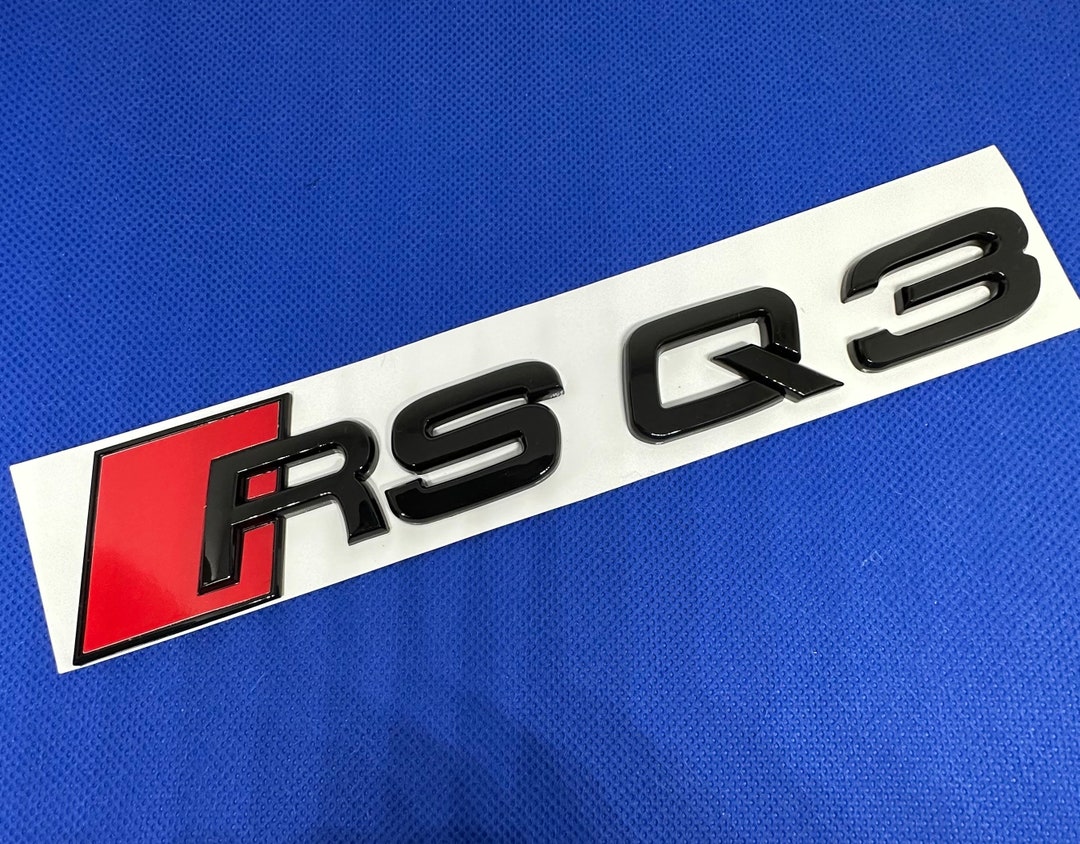 RSQ3 Logo Badge Emblem Glossy Black Rear Tailgate Sticker - Etsy