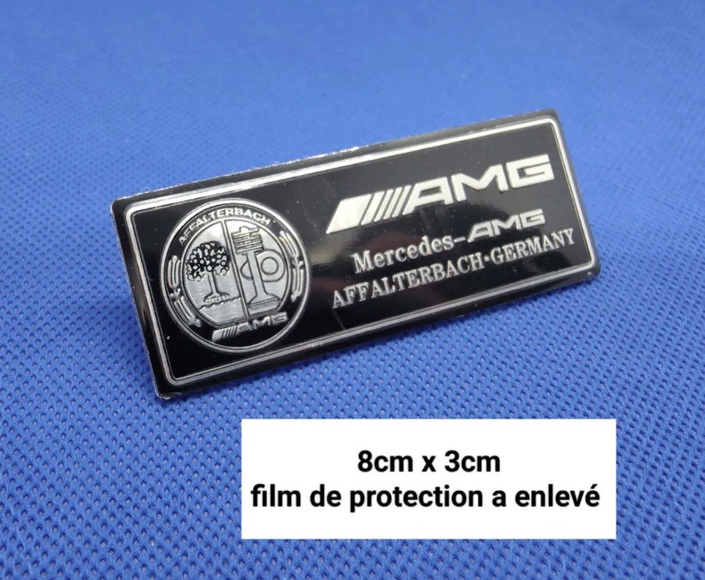 AMG Affalterbach Mercedes Emblem Logo 8cmx3cm Black - Etsy
