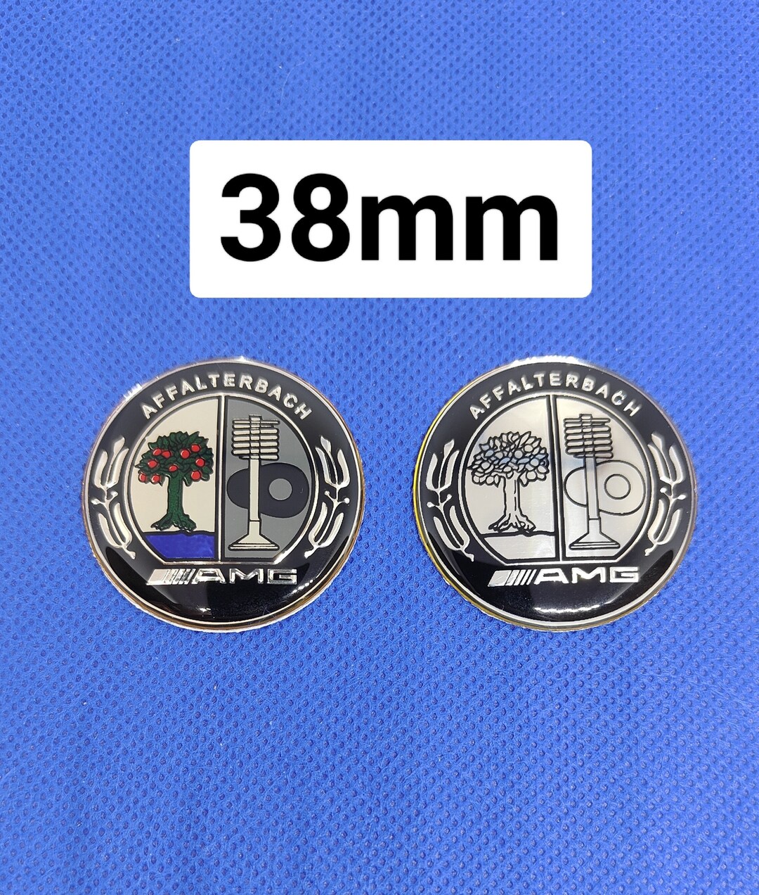 Logo Emblem Mercedes Affalterbach AMG Star Stop Button 38mm - Etsy