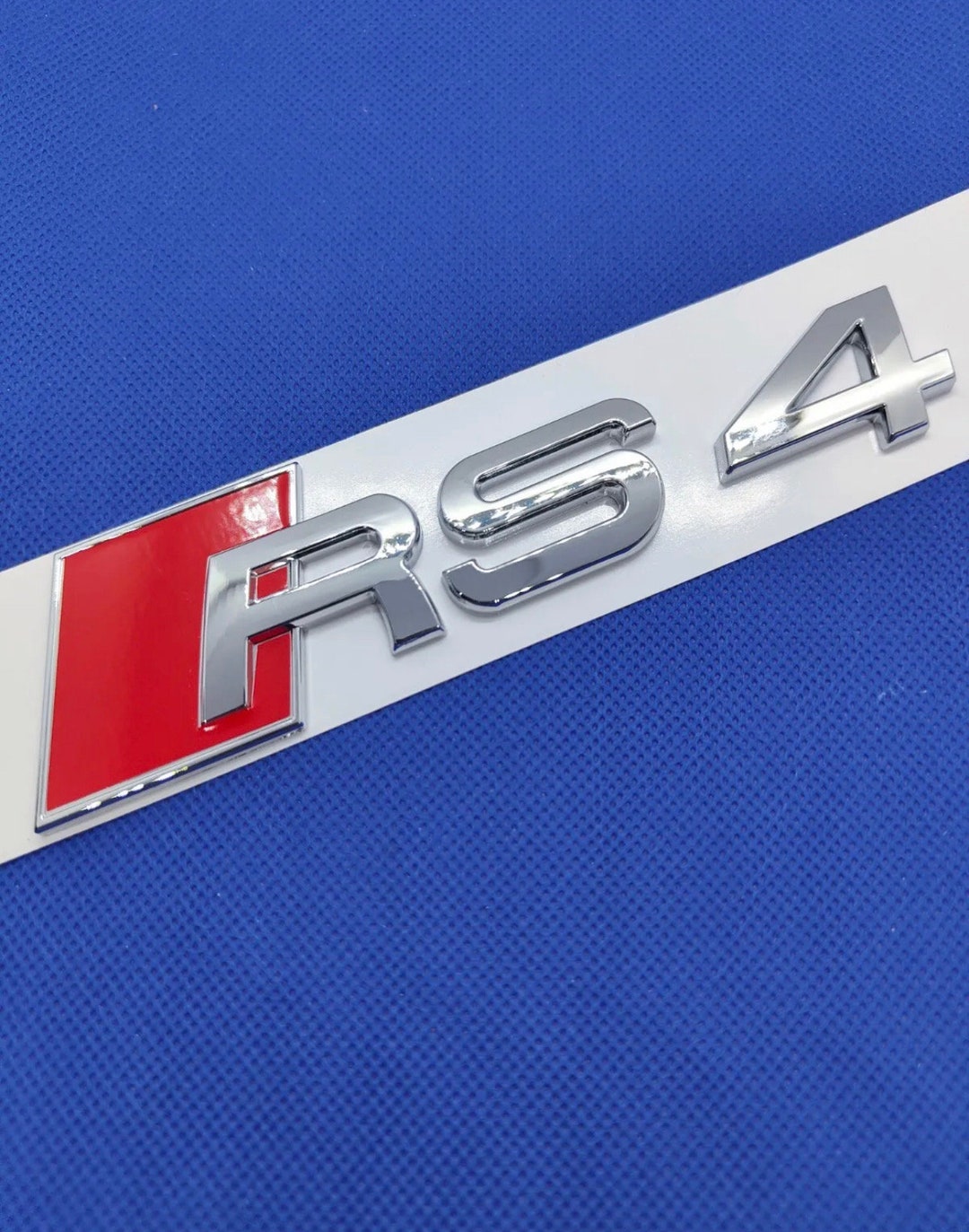 RS4 Logo Badge Emblem Chrome Rear Tailgate Sticker - Etsy