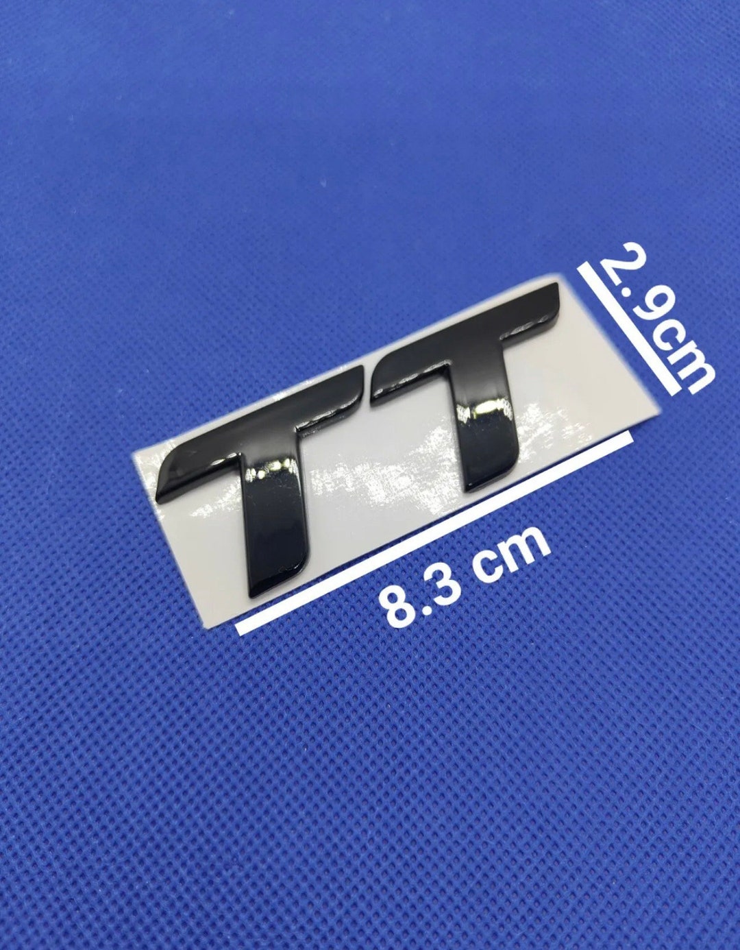 Logo TT Stickers Sticker Emblem Glossy Black - Etsy