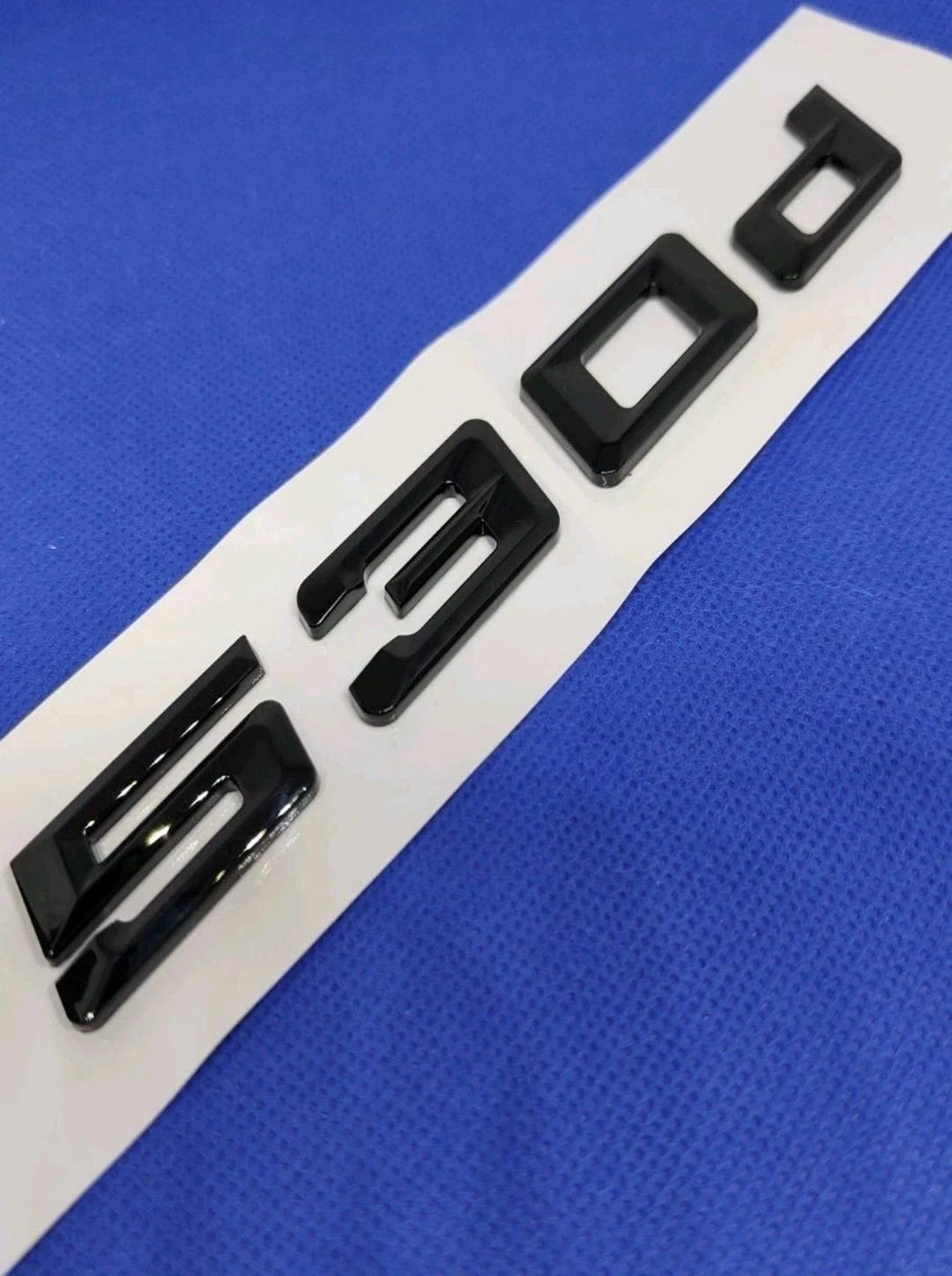 Glossy Black 530d Logo Badge Emblem Sticker Glossy Black - Etsy