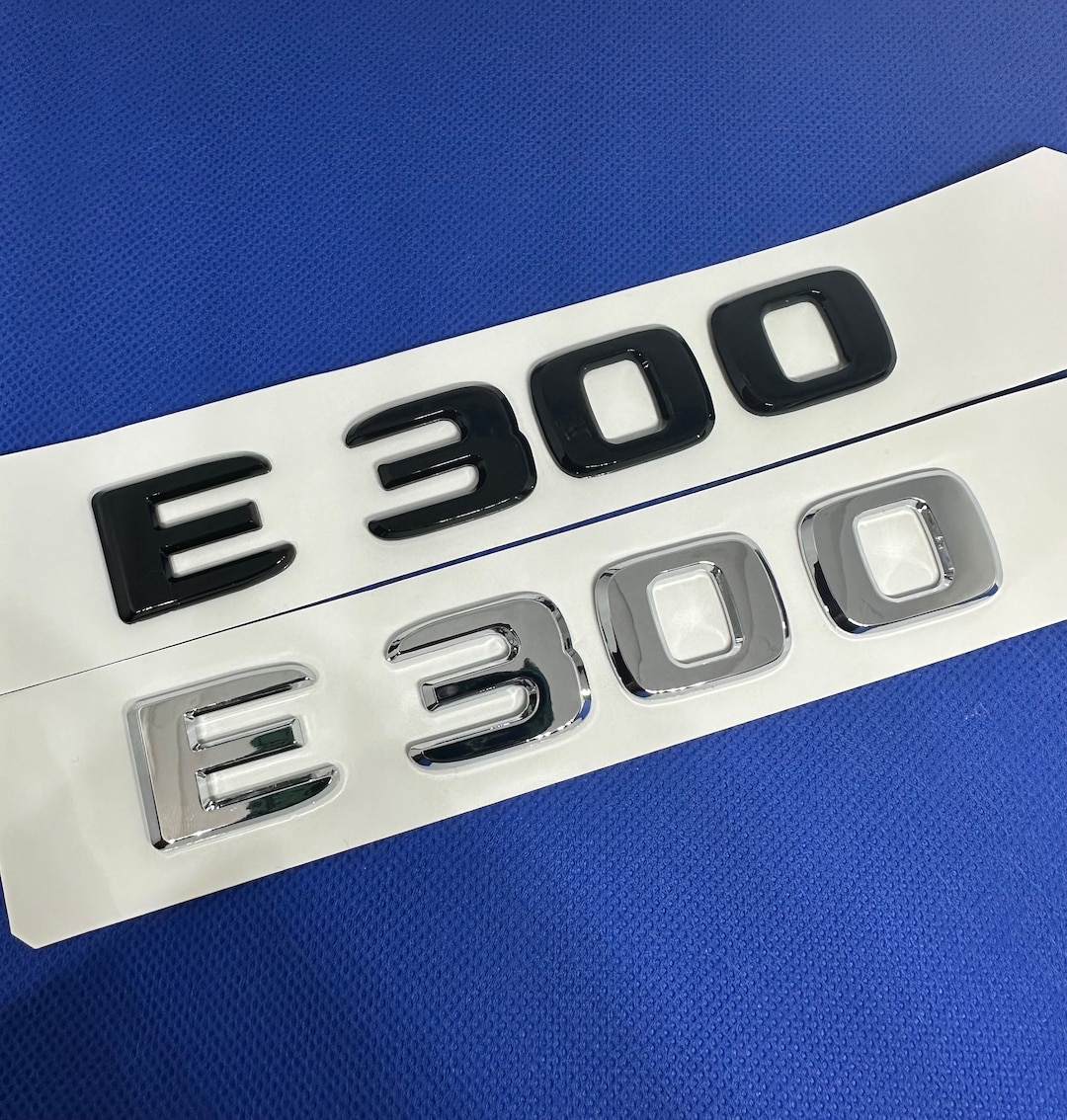 Logo E300 Stickers Sticker Emblem Chrome or Glossy Black Badge - Etsy