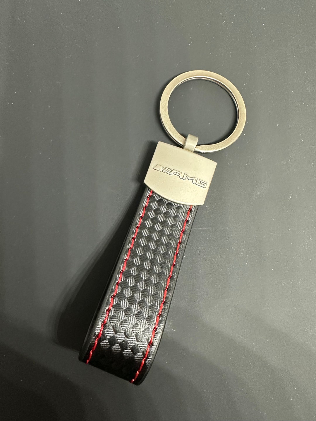 AMG Mercedes Key Ring in Black Leather Metal Ideal Gift - Etsy