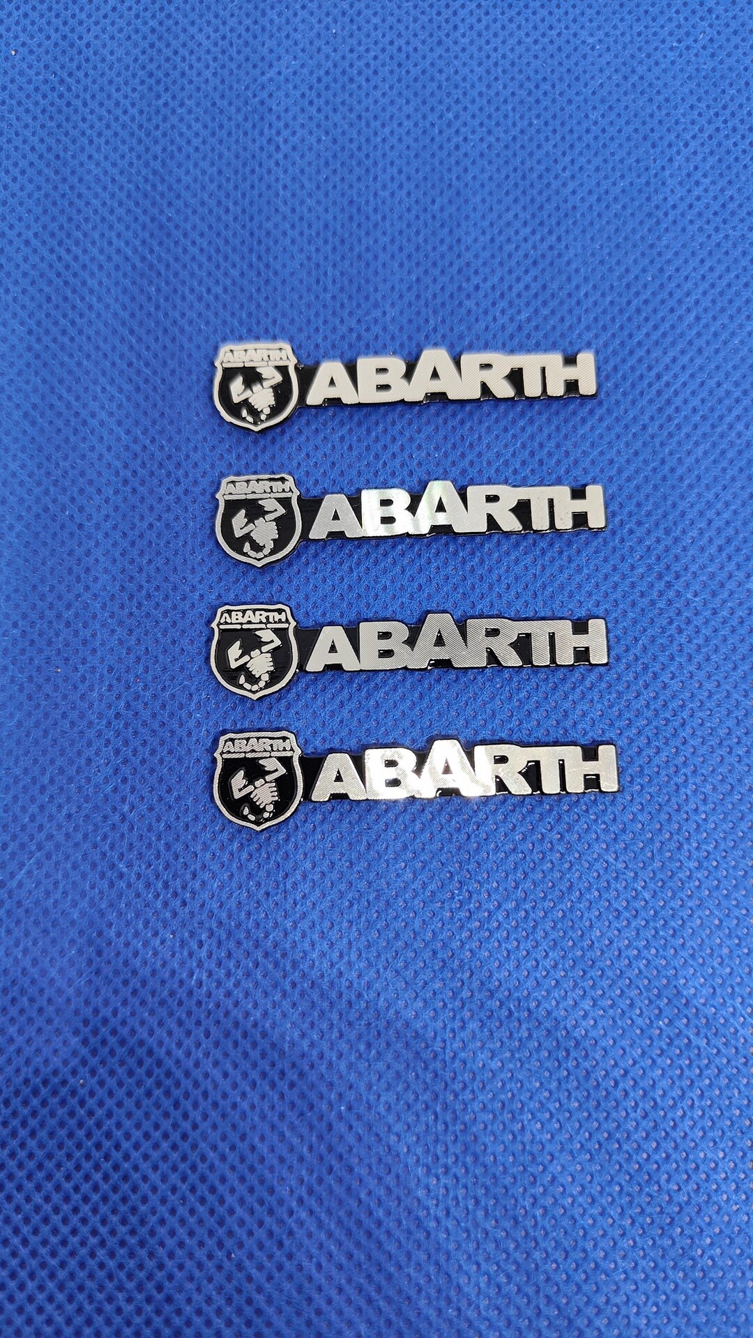 4 Abarth Logo 3D Speaker Sticker 4.5cm X 1.1cm - Etsy