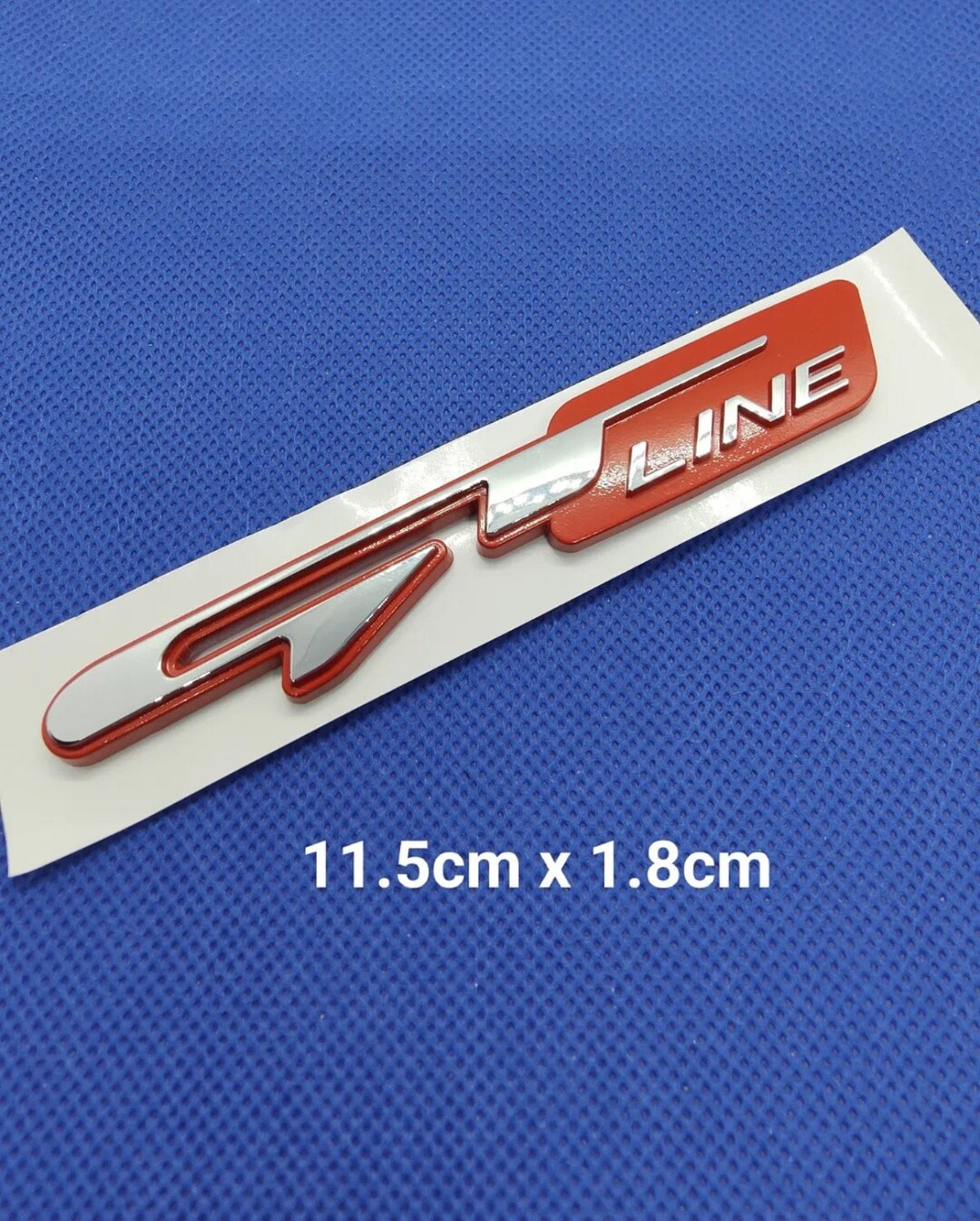 Gt-line Logo Red Emblem Abs Badge - Etsy