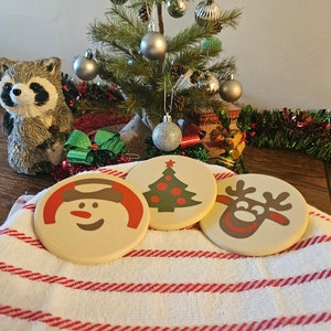 Christmas Sugar Cookie Coasters - Etsy
