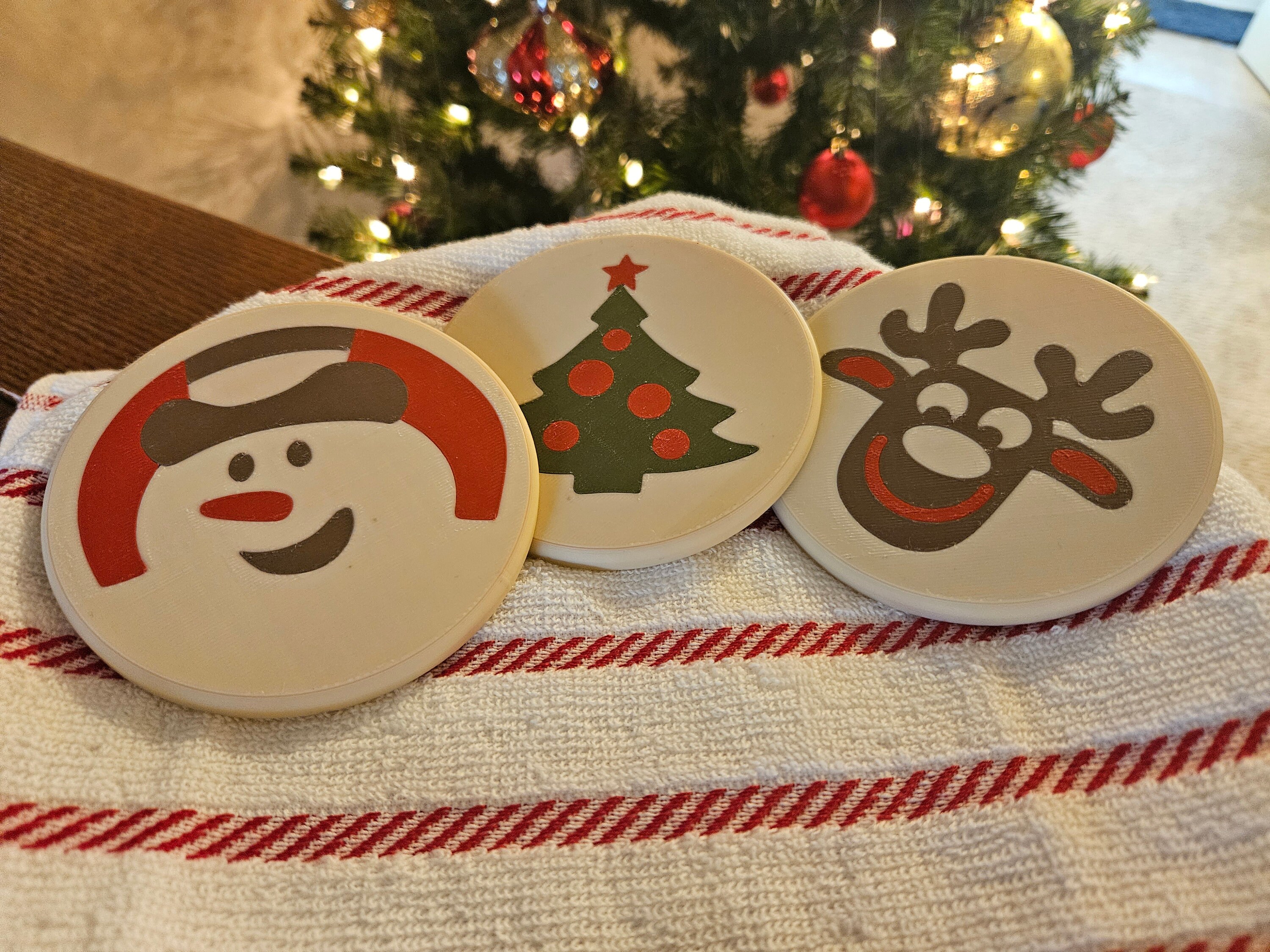 Christmas Sugar Cookie Coasters - Etsy