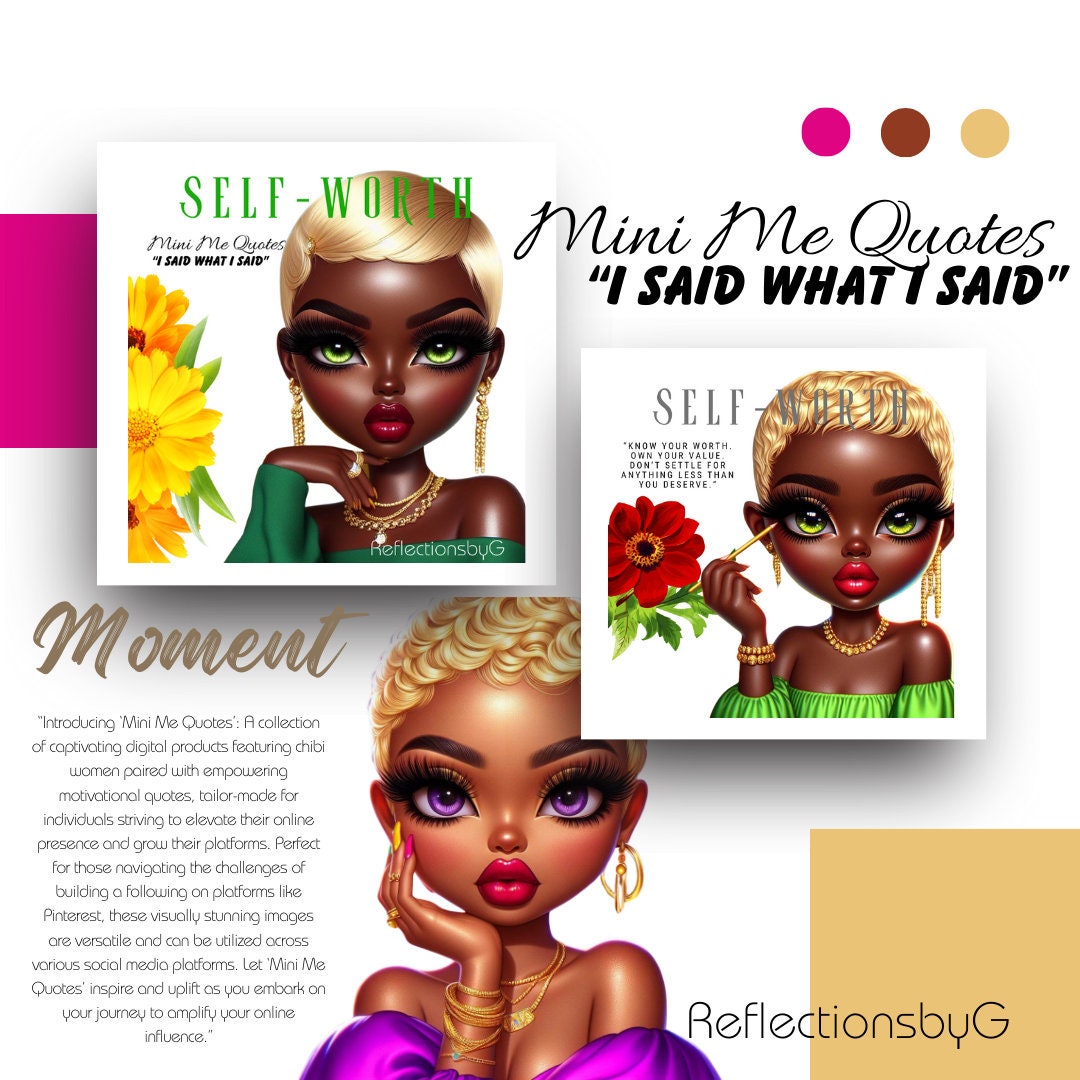 Mini Me Chibi Quotes: I Said What I Said - Etsy