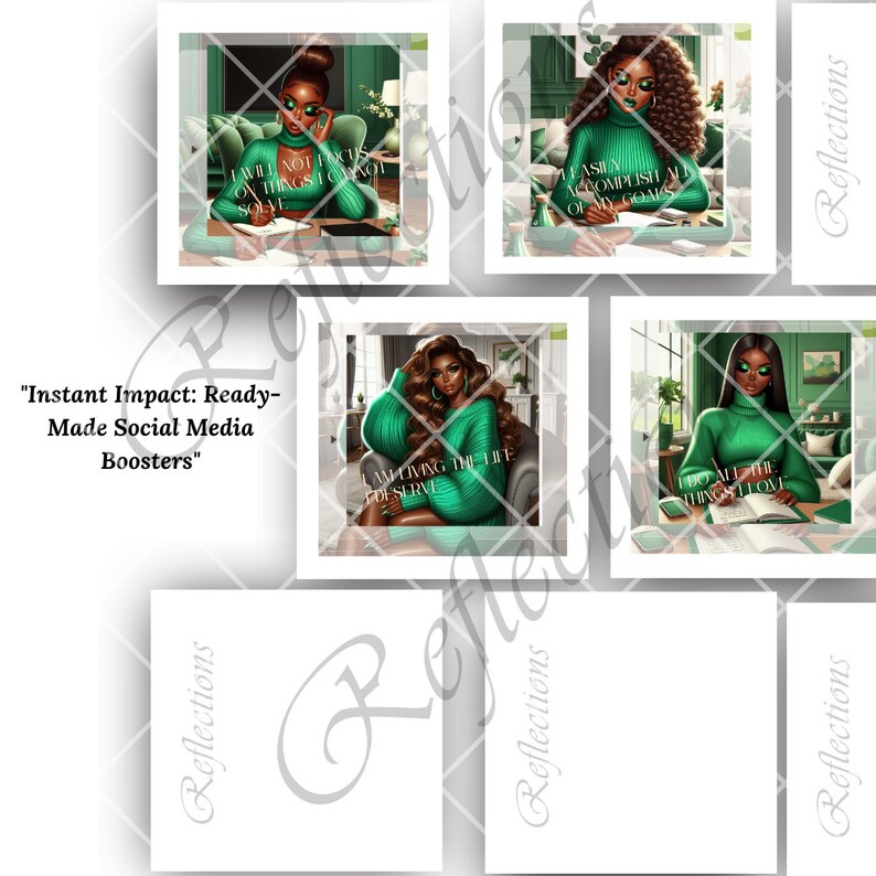 Premium Done for You Social Media Posts: Affirmations - Etsy