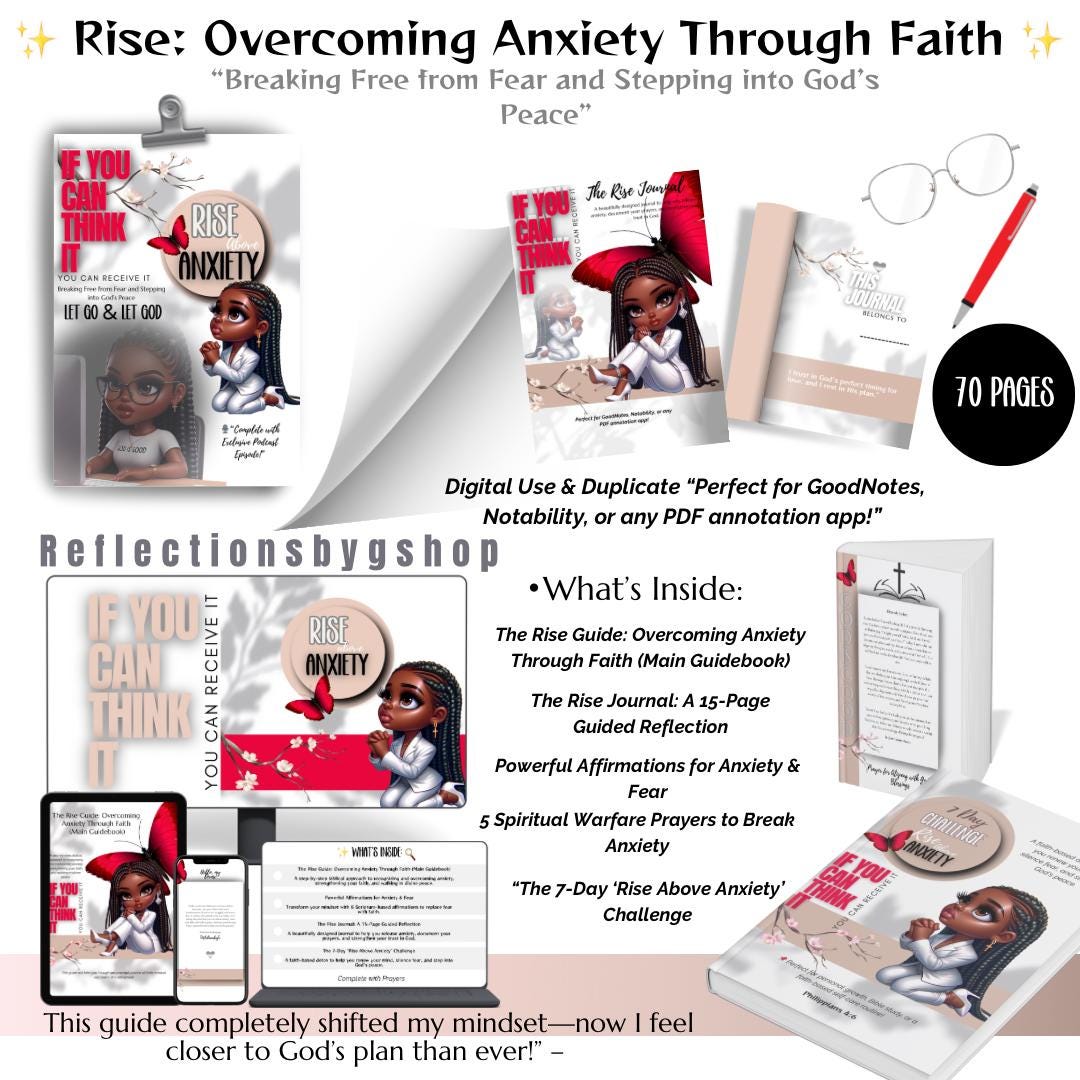 Rise Above Anxiety: A Faith-based Guide & Journal Package - Etsy