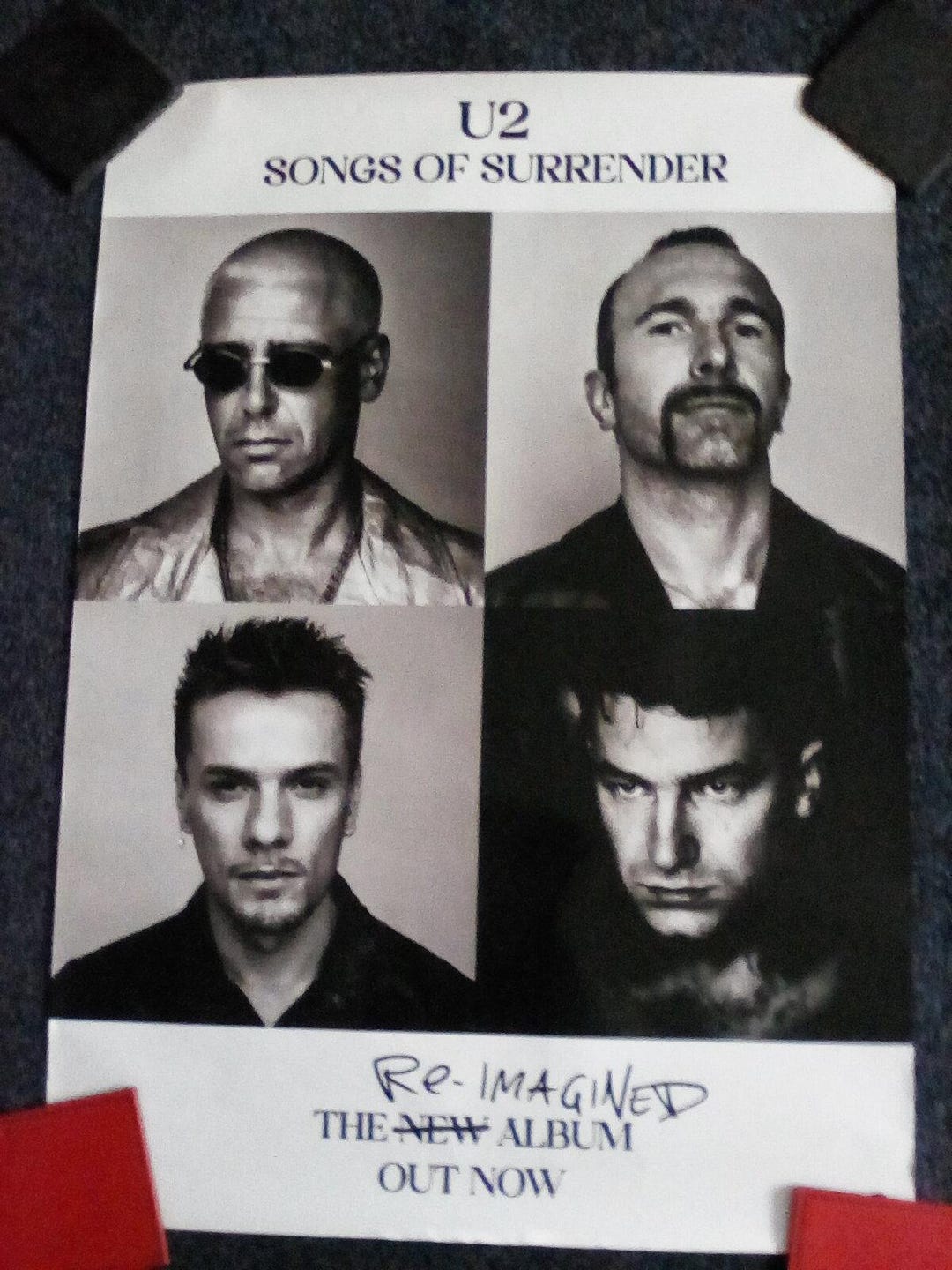 U2. Original Promo Poster 28 X 20 INS. - Etsy