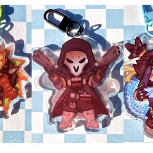 SHIPPING NOW! - Overwatch Acrylic Charms - Junkerqueen, Ramattra ...