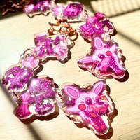 Five Nights at Freddy's Perler Bead Keychains, Magnets & Pins ...