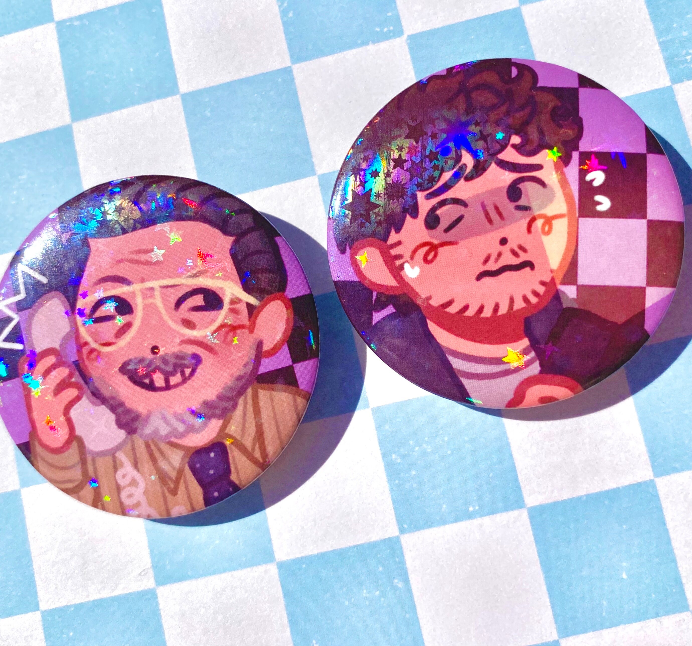 Holographic! Five Nights at Freddy's (FNAF) Movie Pins/buttons/badges ...