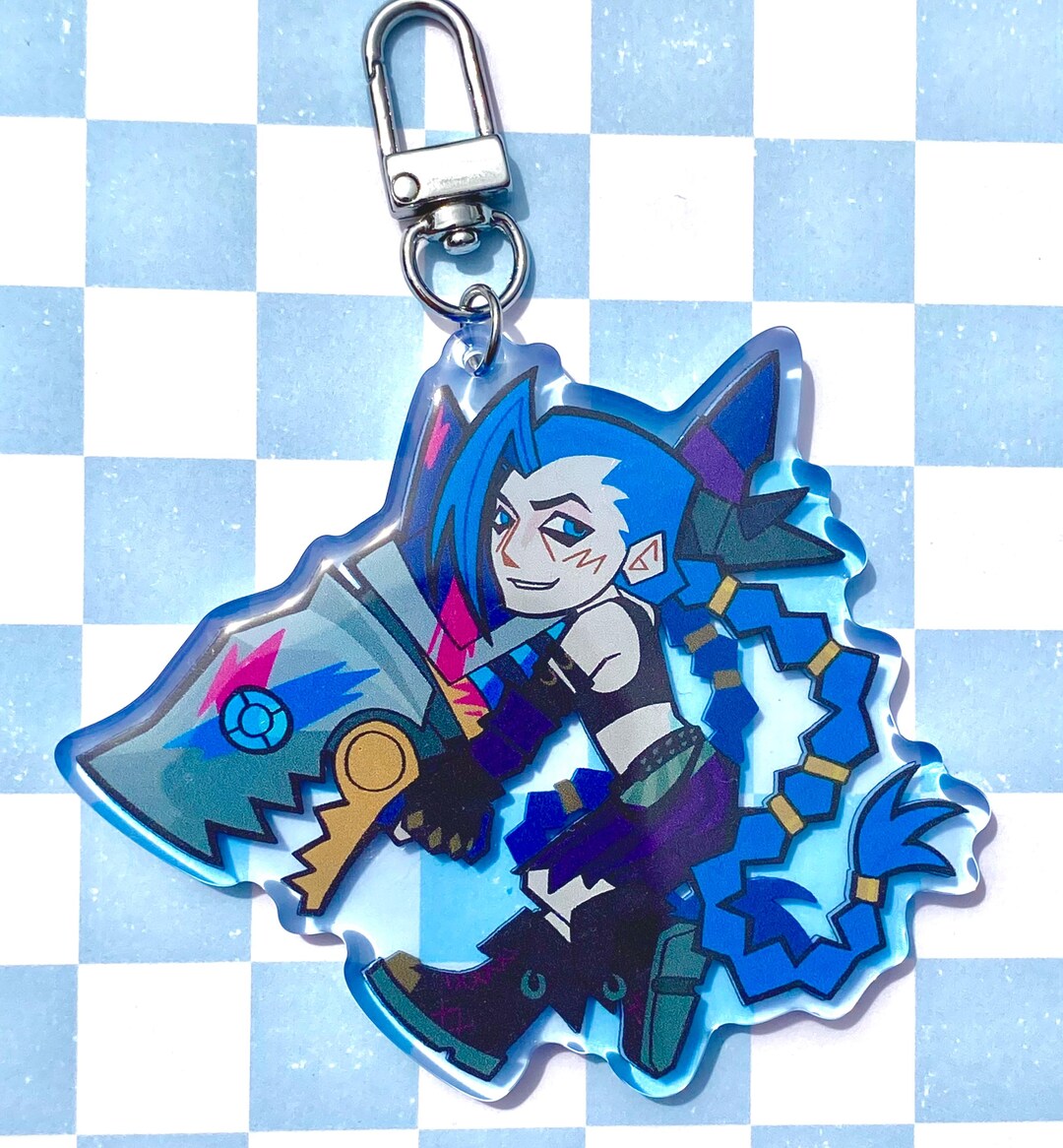 Jinx Arcane Epoxy Keychain - Etsy