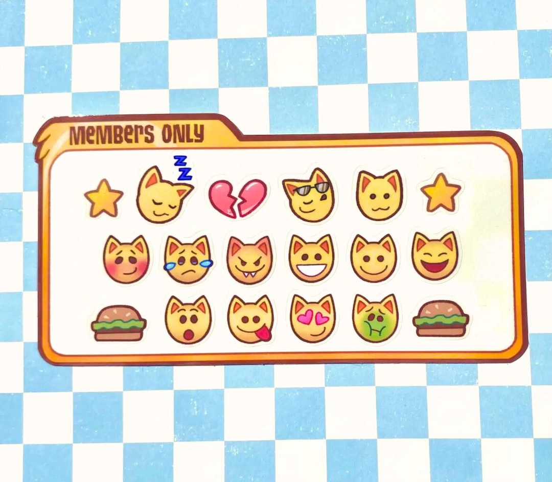 Y2k Animal Jam Emotes Sticker Set - Etsy