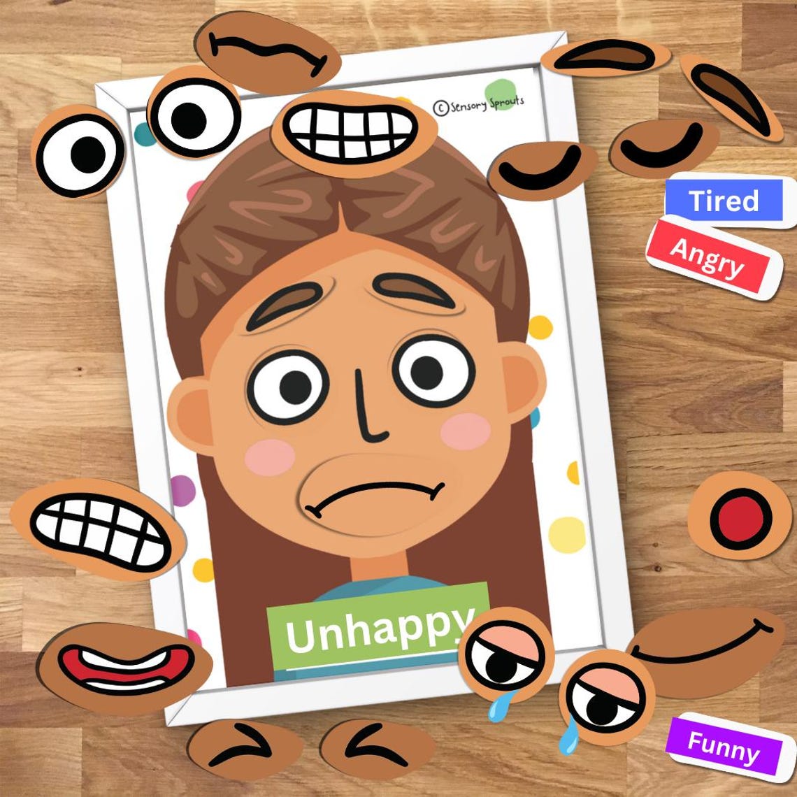 Printable Emotions Activity for Kids Girl Version Feelings Chart Quiet ...