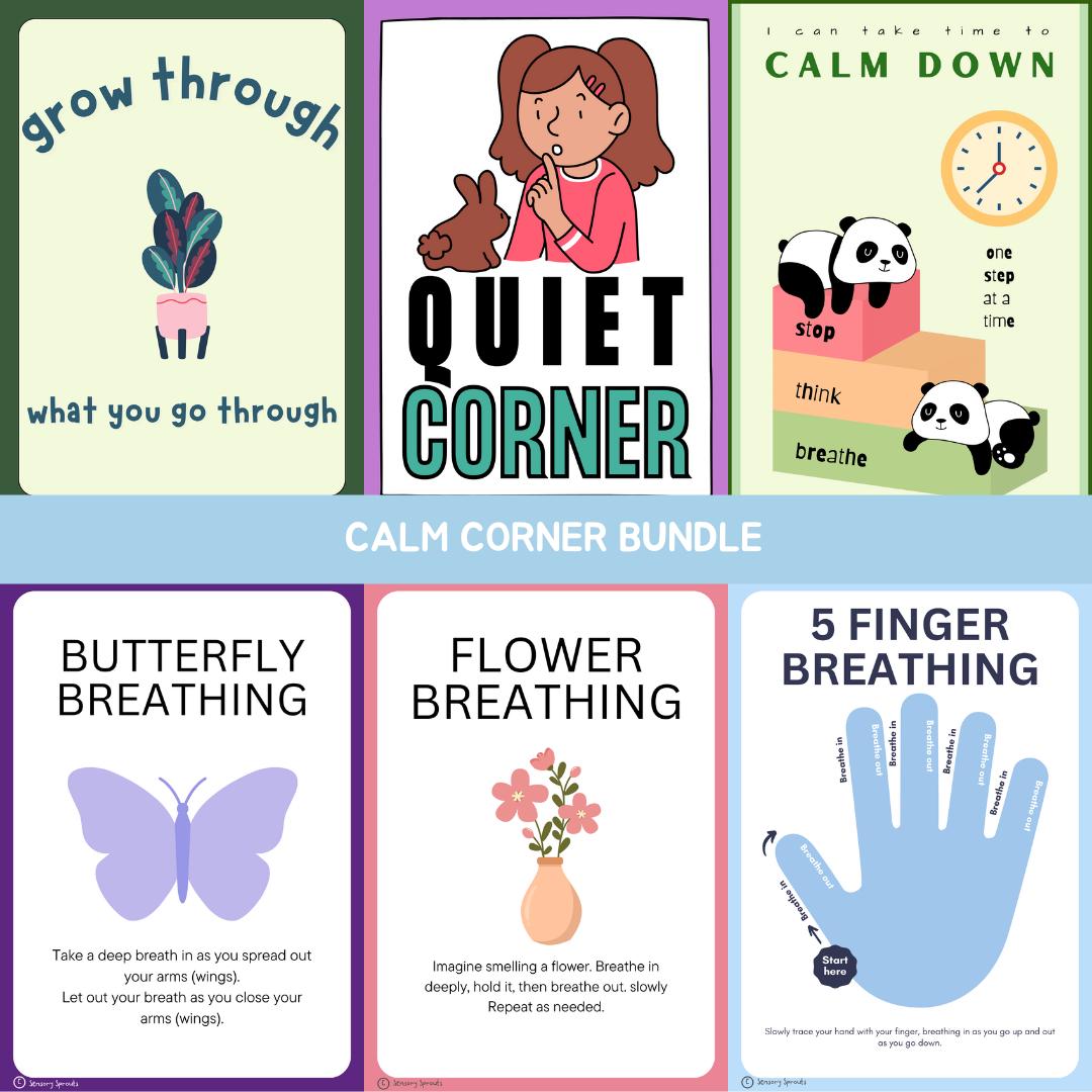 Calm Down Corner Posters SEL Feelings Poster Calming Corner Printables ...