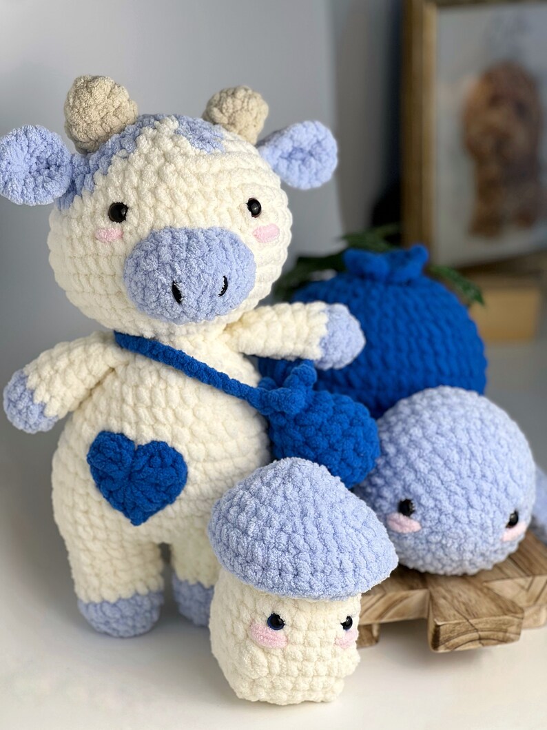 Crochet Blueberry Turtle Stuffed Animal Amigurumi Baby Toy Doll - Etsy