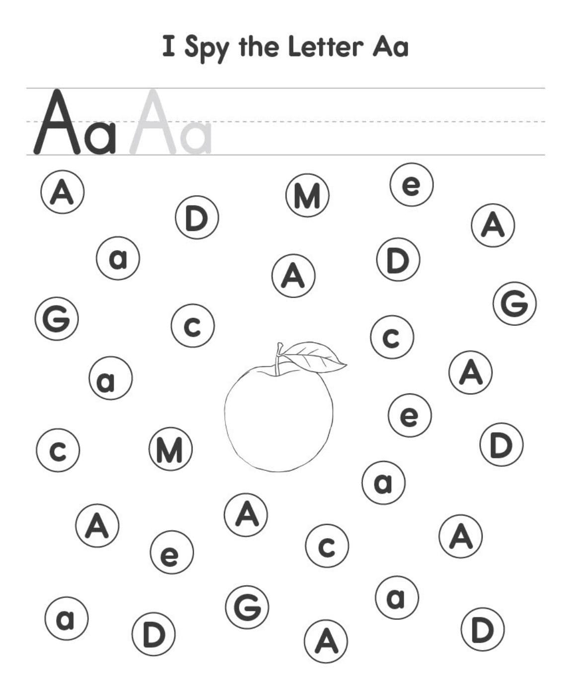 Alphabet Search Activity Book, Alphabet Busy Book, Learning Binder ...