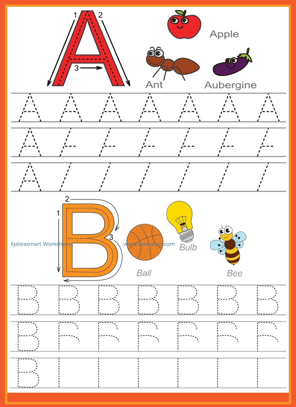 Alphabet Recognition and Tracing A to Z Pages for Early - Etsy