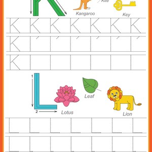 Alphabet Recognition and Tracing - A to Z Pages for Early Learning ...