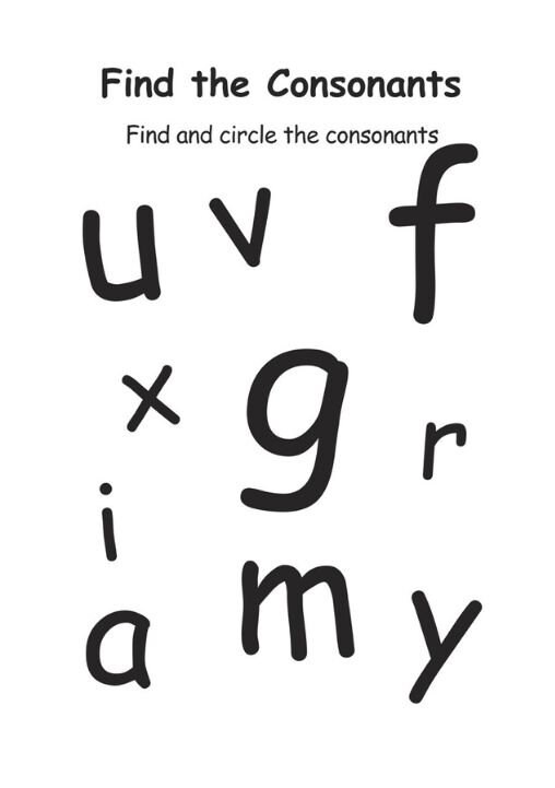 Circle Consonants Type Learning for Kids, Improvement Skills ...