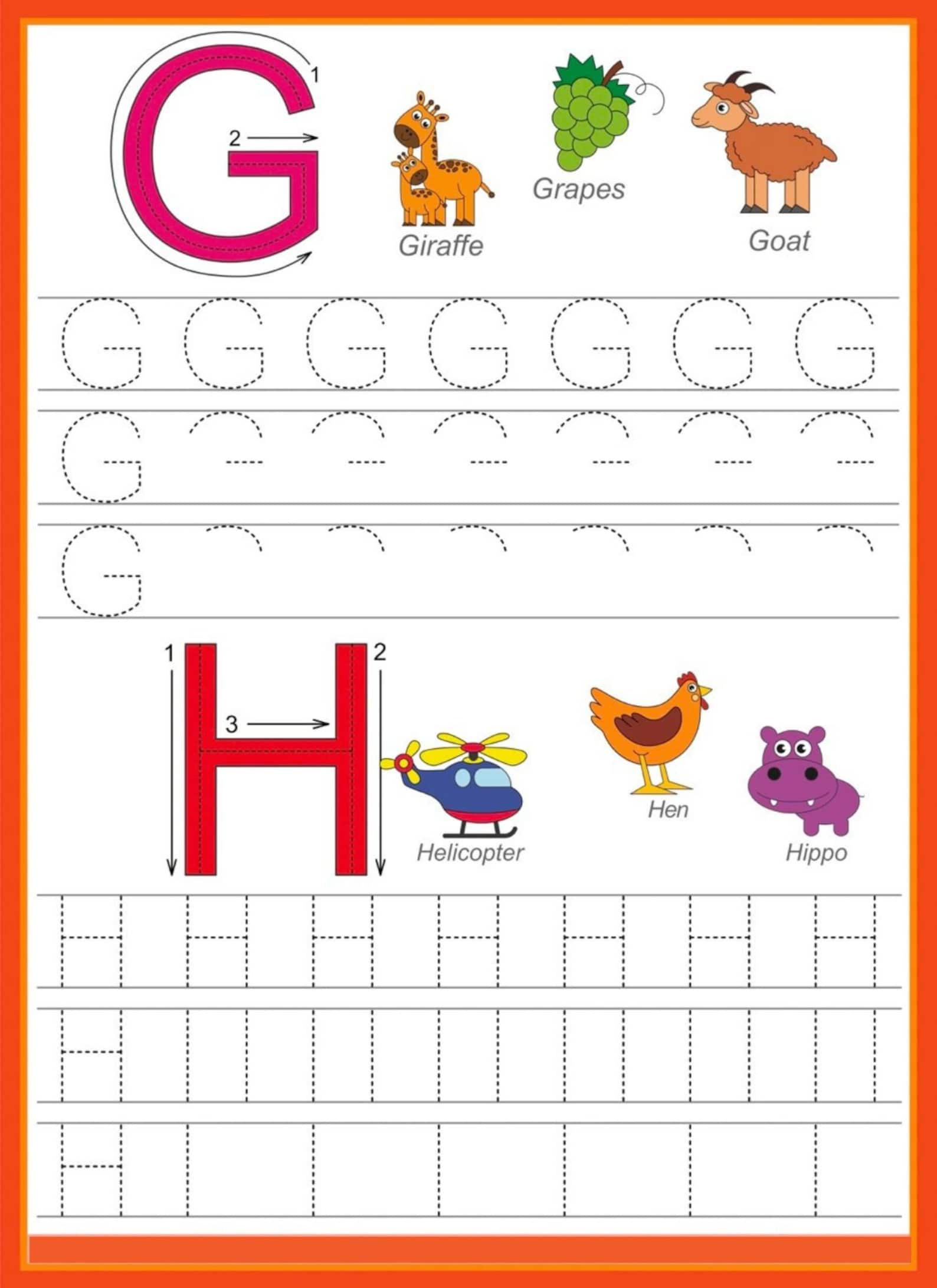 Alphabet Recognition and Tracing A to Z Pages for Early - Etsy