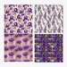 Purple Floral Digital Paper Lilac Seamless Digital Pattern Purple ...