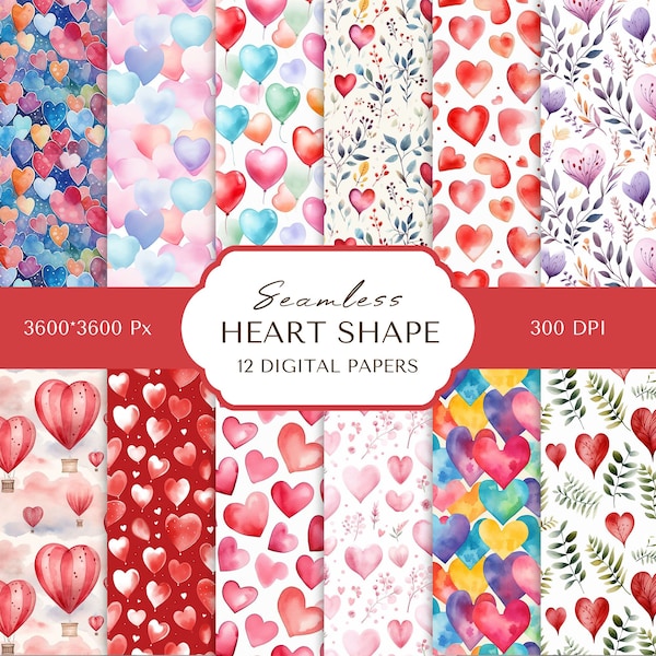 Valentine Digital Paper - Etsy