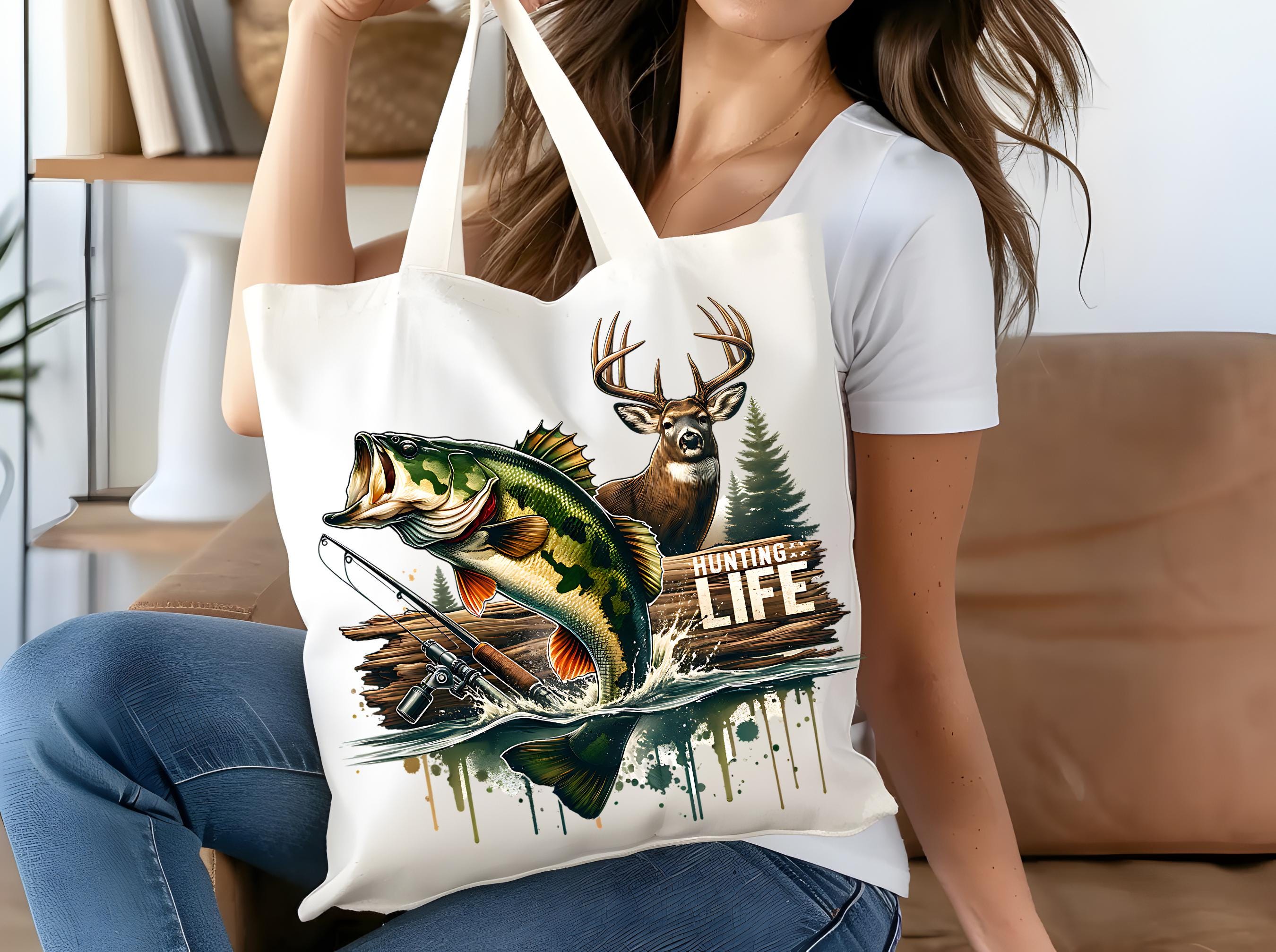 Bass Fish and Deer Hunting Life PNG Sublimation Design (digital ...