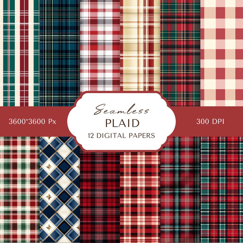 Christmas Plaid - Etsy