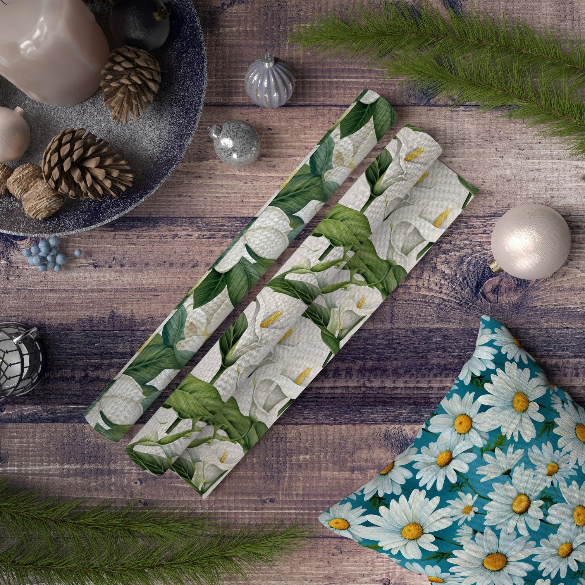 White Floral Digital Paper White Flowers Seamless Digital Pattern ...